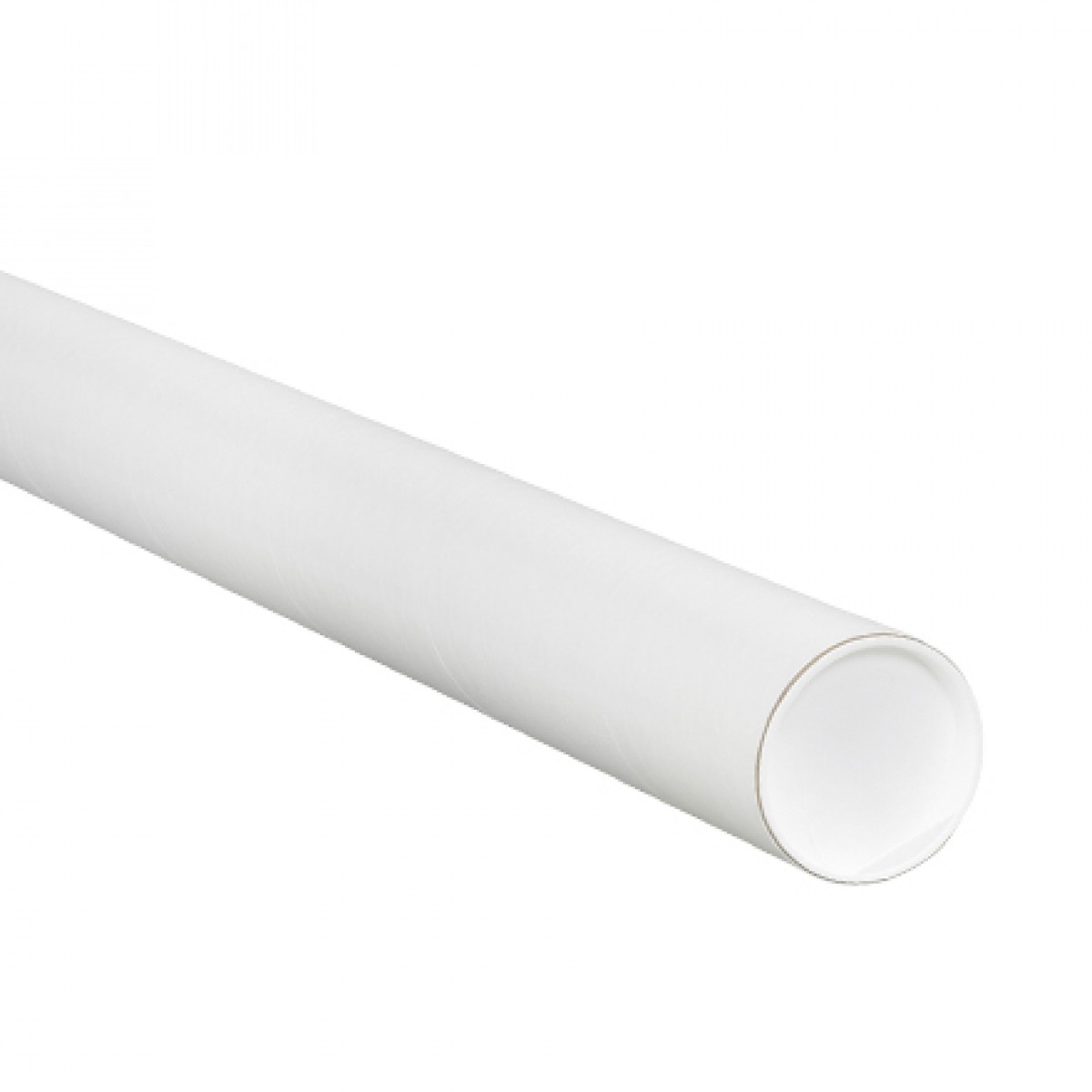 2 X 36 White Mailing Tubes With Caps 2 X 36 White Mailing Tubes With Caps