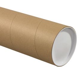 5" x 48" Kraft Heavy-Duty Mailing Tubes with Caps